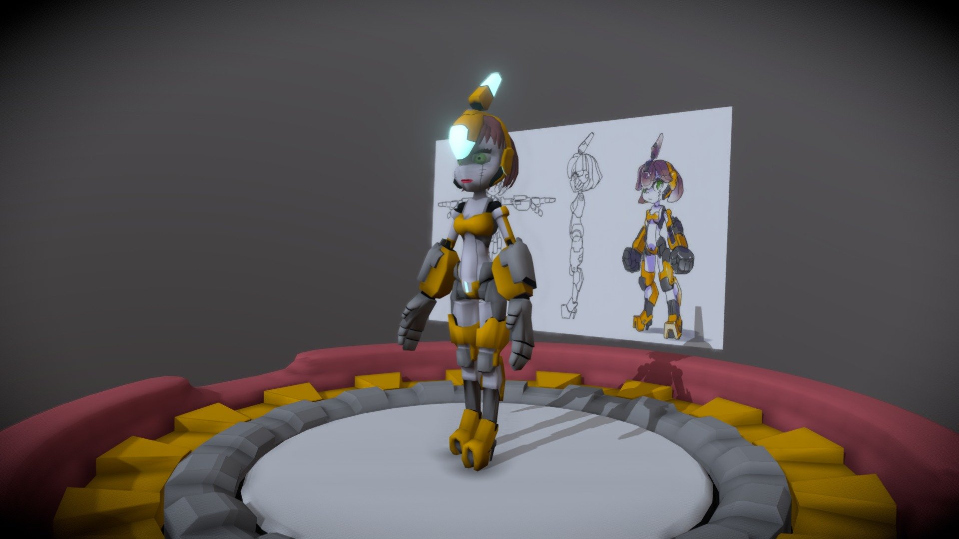 lightning character - 3D model by Mostafa Hamed (@misohamed252 ...