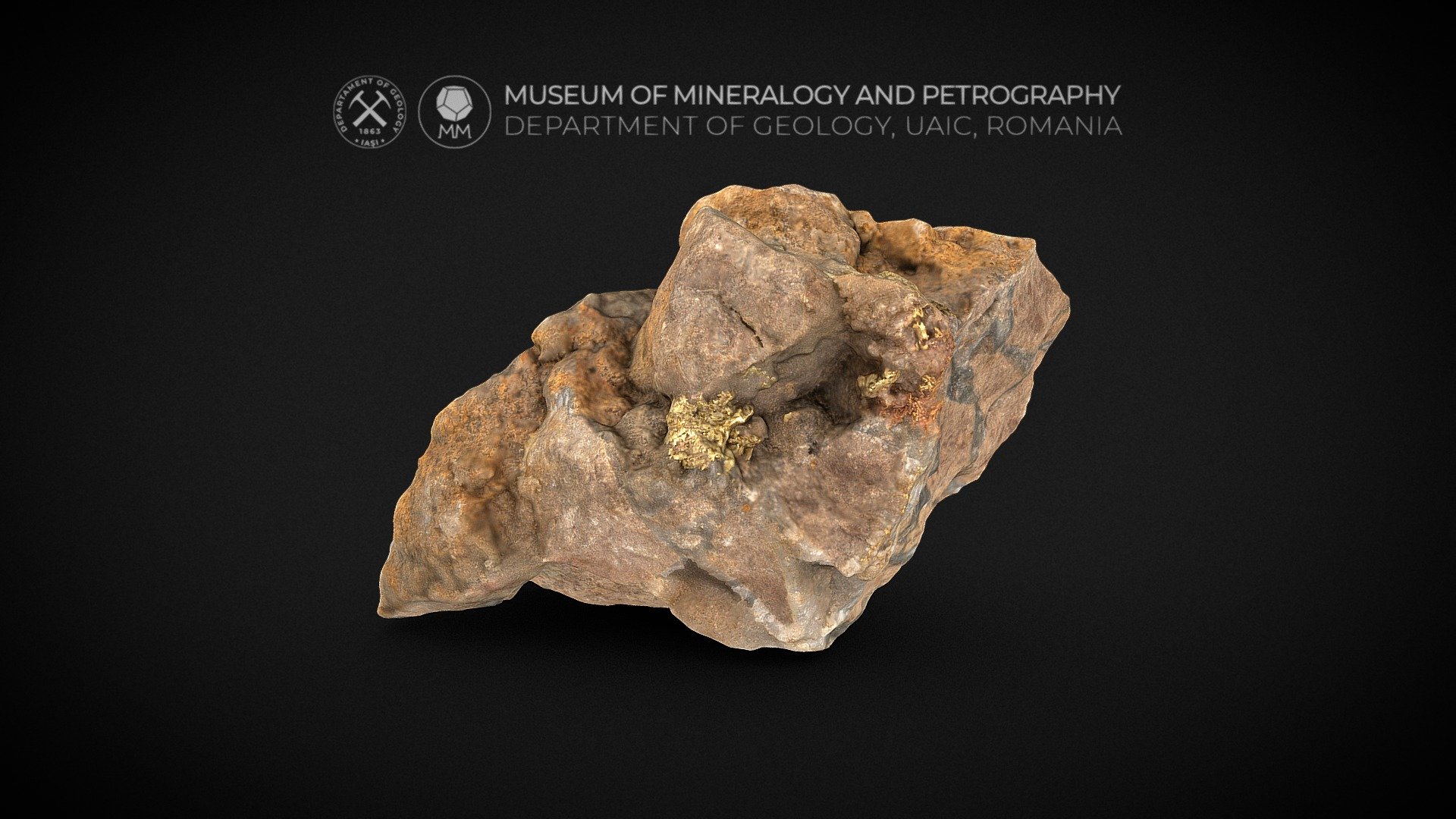 G is for Gold - 3D model by Museum of Mineralogy and Petrography, UAIC ...