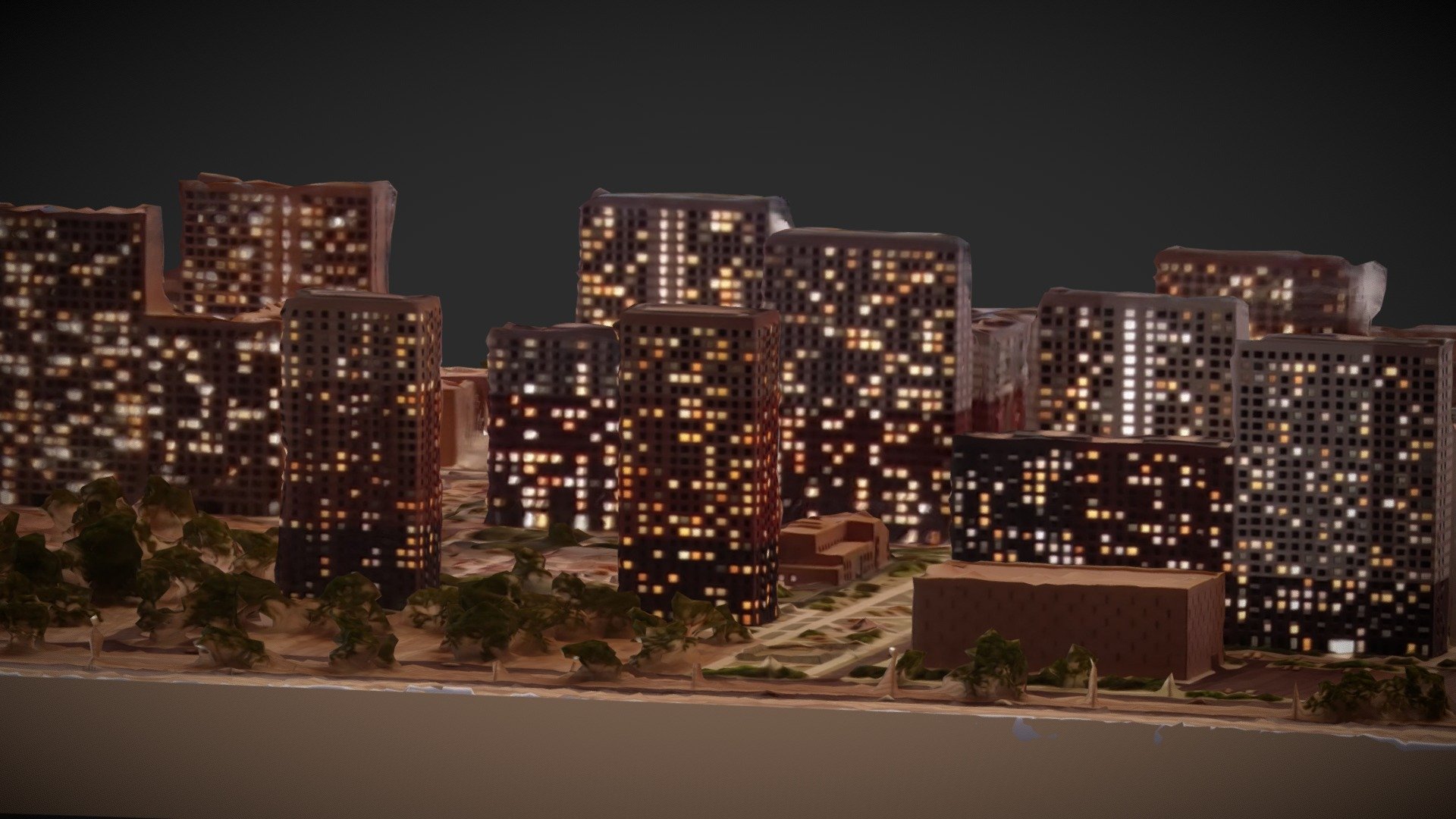 Wooden layout of a residential area - Download Free 3D model by Vadim ...
