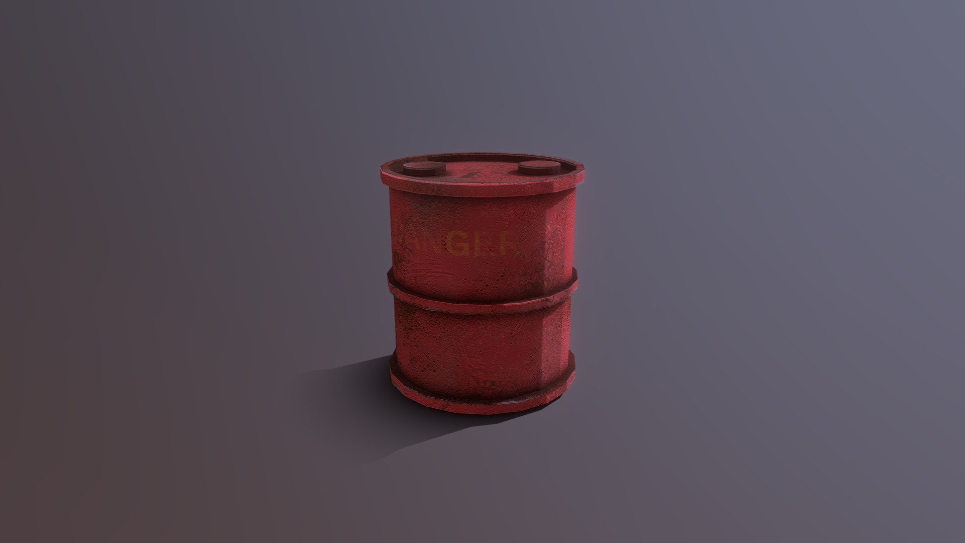 Rusty red Barrel - 3D model by Rambles (@r_hamburger) [065c857] - Sketchfab