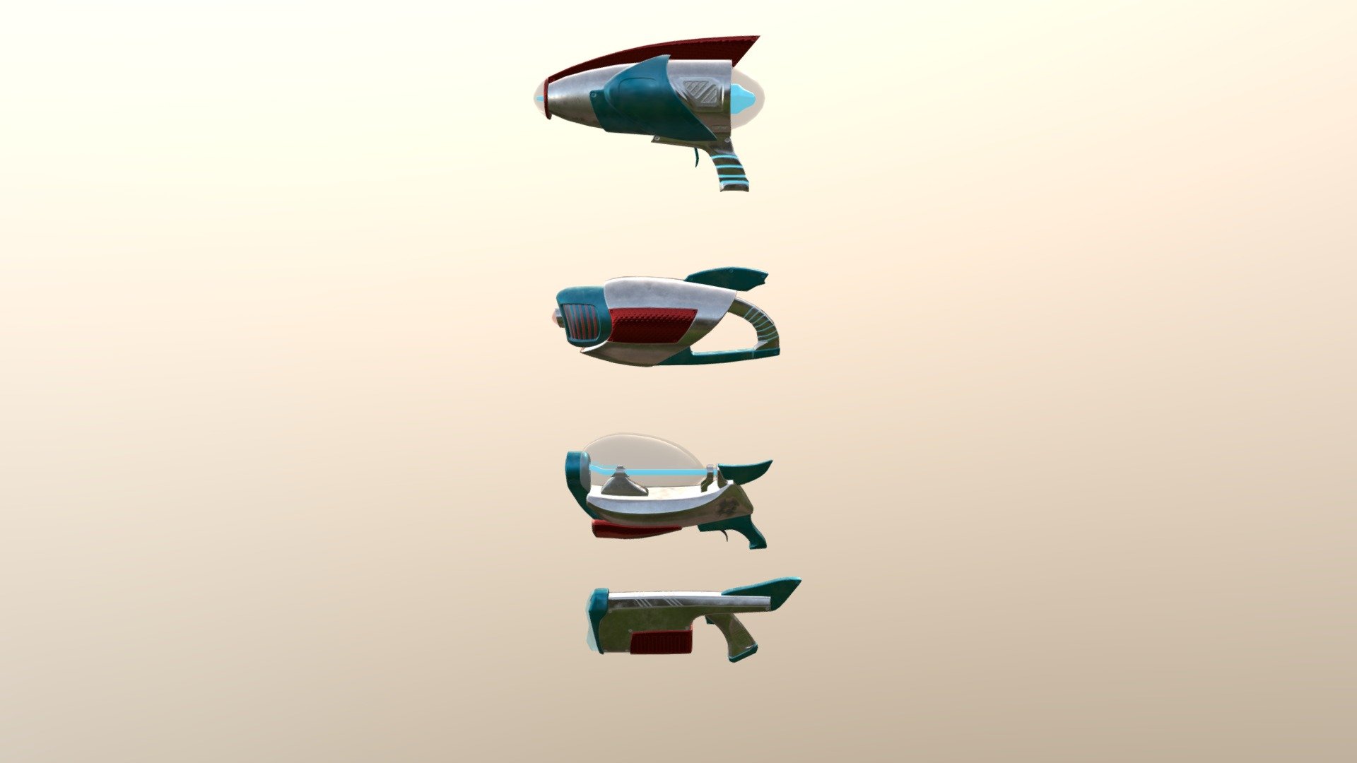 Stylized Weapons Pack #1 style 2 - 3D model by GameStuffStudio [065cedf ...