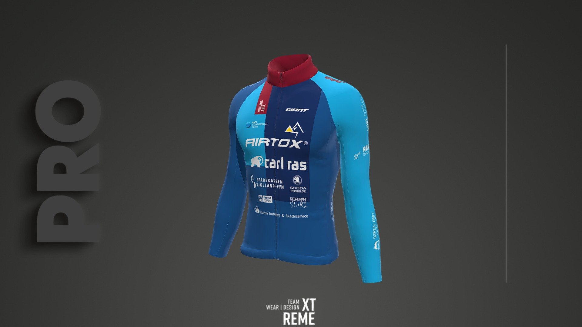Team Airtox Carl Ras - Pro L/æ jersey 04241 - 3D model by Konggaard - Xtreme Custom (@Konggaard ...