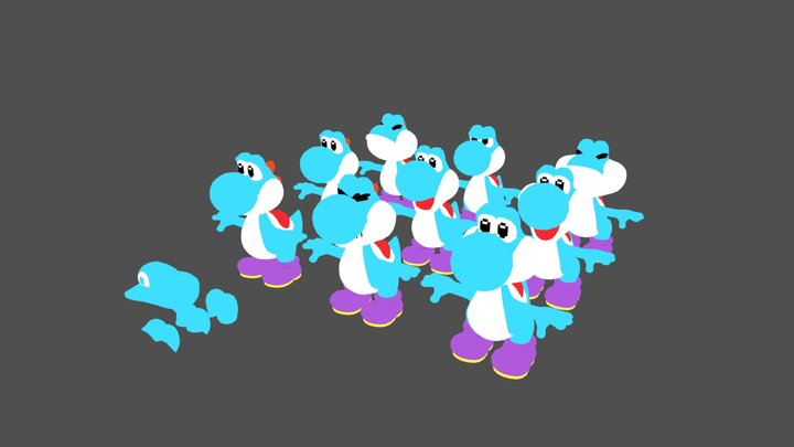 Yoshi 3D models - Sketchfab