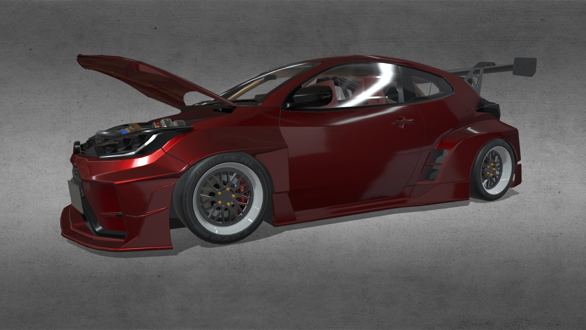 TOYOTA YARIS GR TURBO WIDEBODY KIT - 3D model by All-Wide (@dsm350 ...