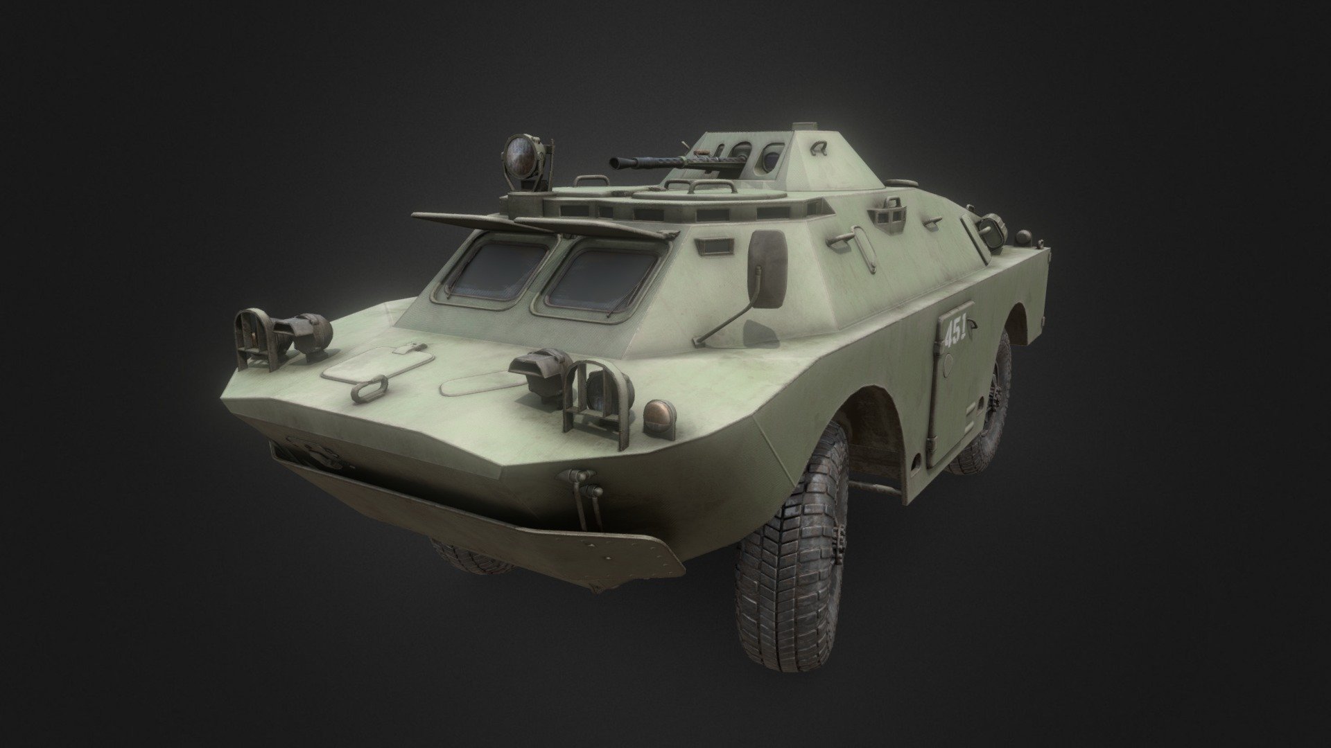 BRDM 2 armored reconnaissance vehicle - Download Free 3D model by zhek ...