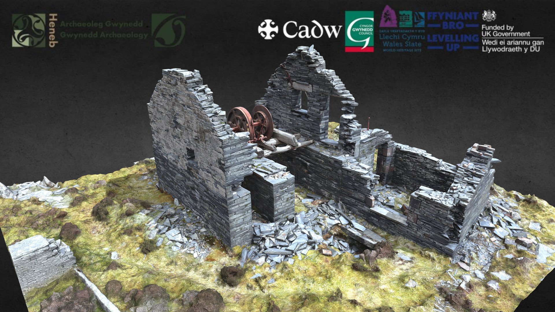 Chwarel Diffwys Llawr 6 Ty Troellog - 3D model by Heneb: Gwynedd ...