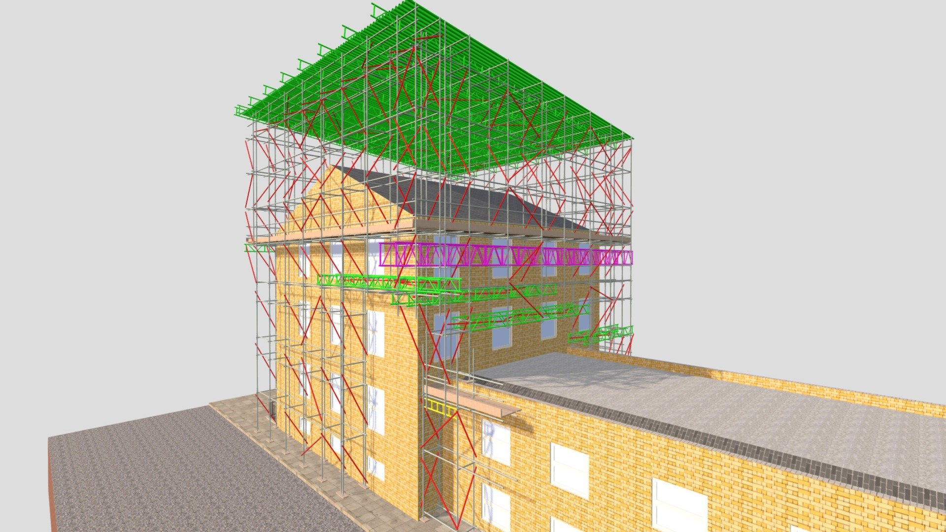 MWS032-DWG-S-00100-C03 - 3D model by Node Scaffold Design (@nodescaffold) [065f100] - Sketchfab