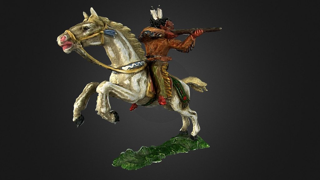 Elastolin indian horseman (with sound) - Download Free 3D model by ...