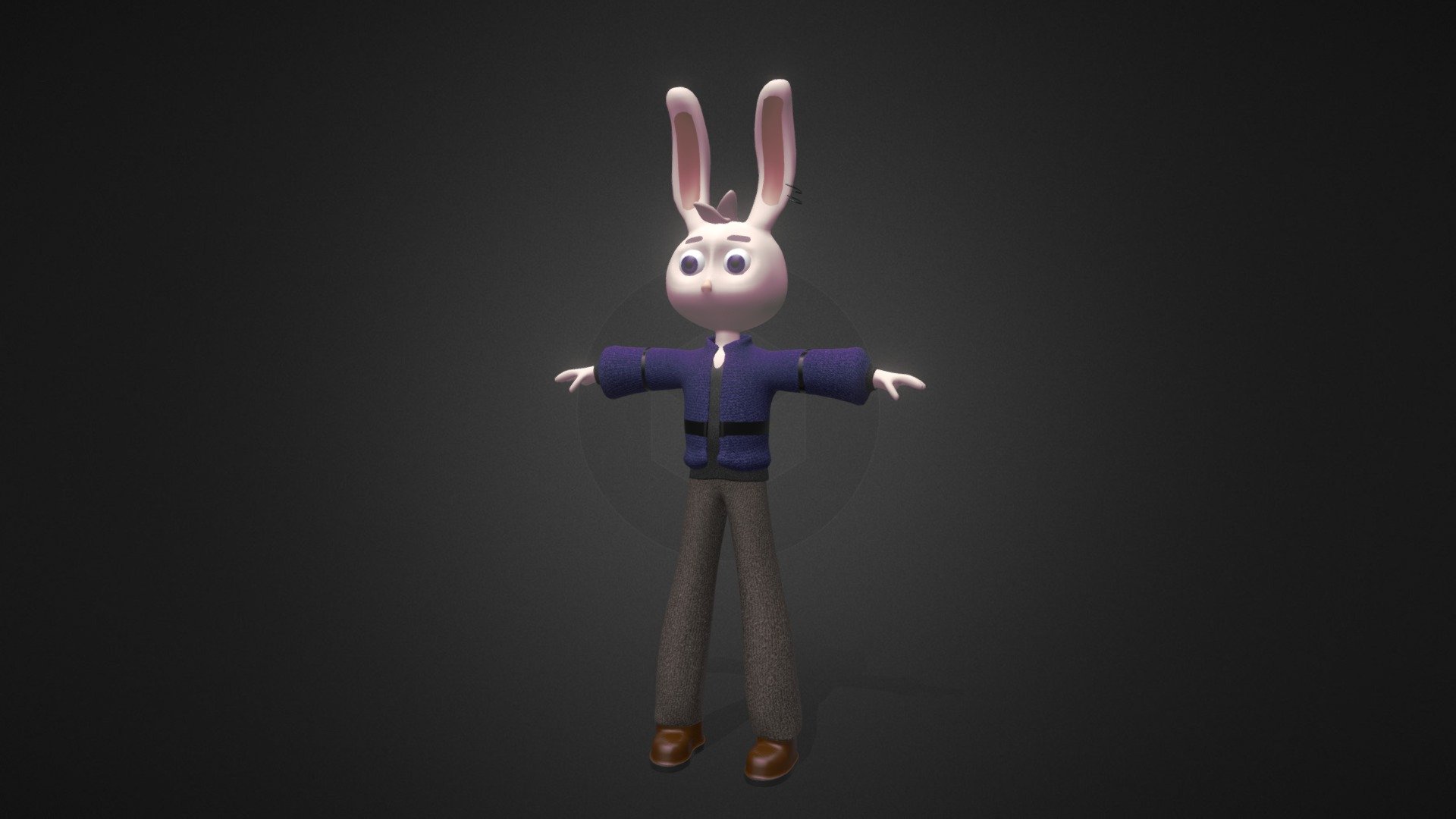 Character design_Bunny - 3D model by DangHueMy [06606c6] - Sketchfab