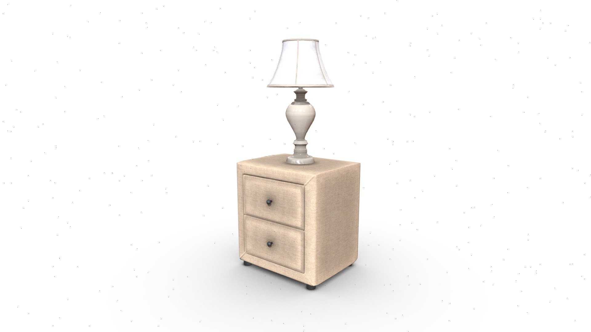 Bedside table with lamp - Buy Royalty Free 3D model by TadenStar ...