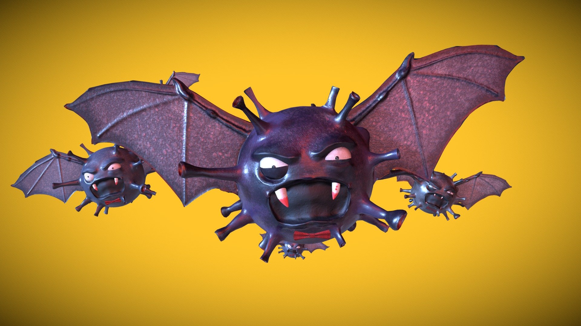 Dracula Vampire Virus - Download Free 3D model by Mad_Lobster_Workshop ...