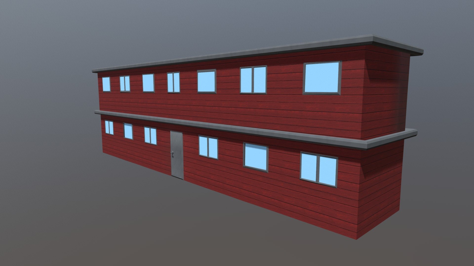 Low poly harbour worker barracks - 3D model by lazereye57 [0662b7f ...