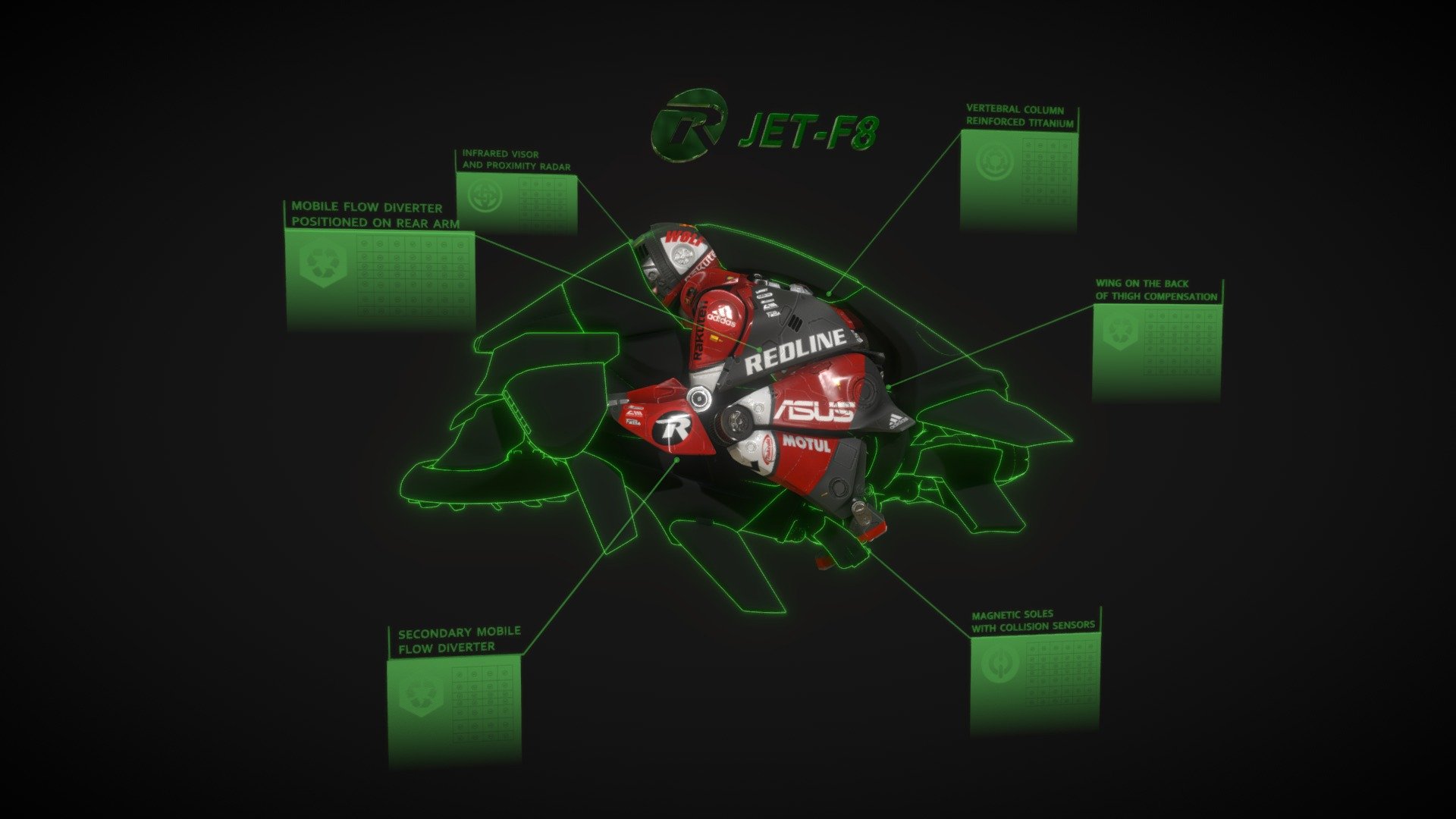 Rider JET-F8 SPECIFIC - 3D model by giobiancoFB [066865b] - Sketchfab