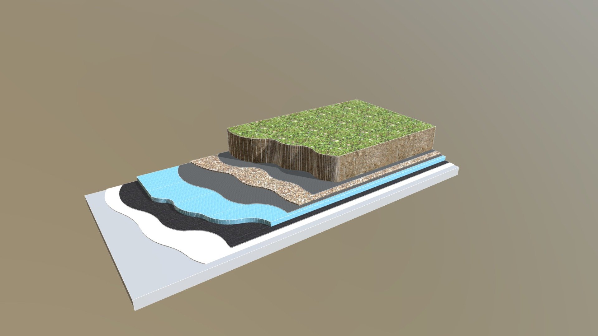 Green Roof Layers - Bio project - 3D model by Yas28 [06688b5] - Sketchfab