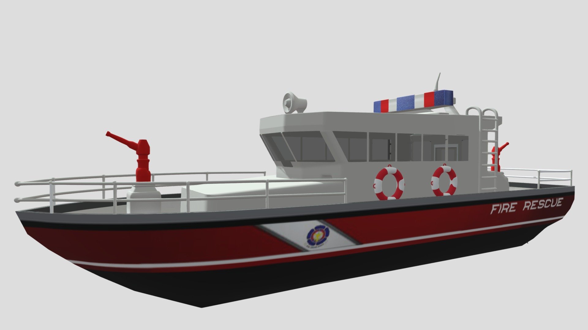 Fire Rescue Boat - Download Free 3D model by gogiart (@agt14032013 ...