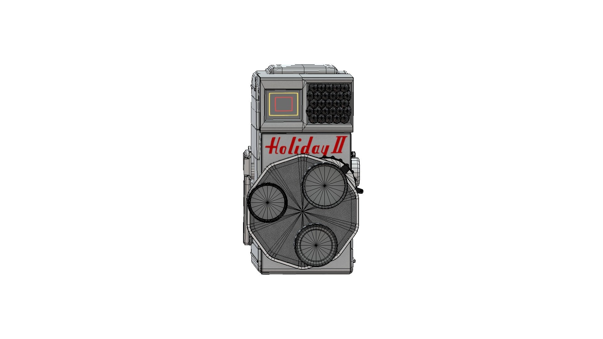Mansfield Holiday II-8mm Turret Movie Camera - 3D model by ...