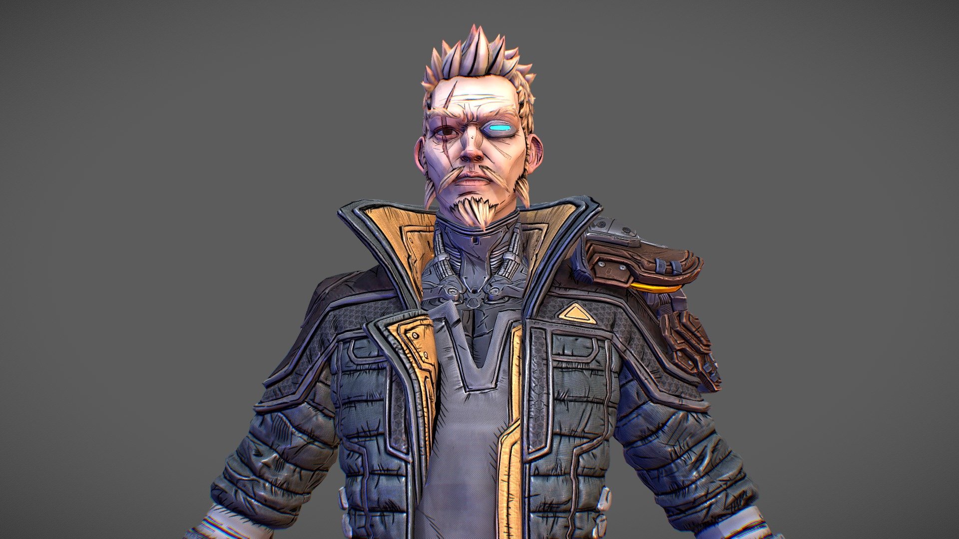 Borderland_3 Stylized experiment - 3D model by Putu_Arya (@putu_prya ...