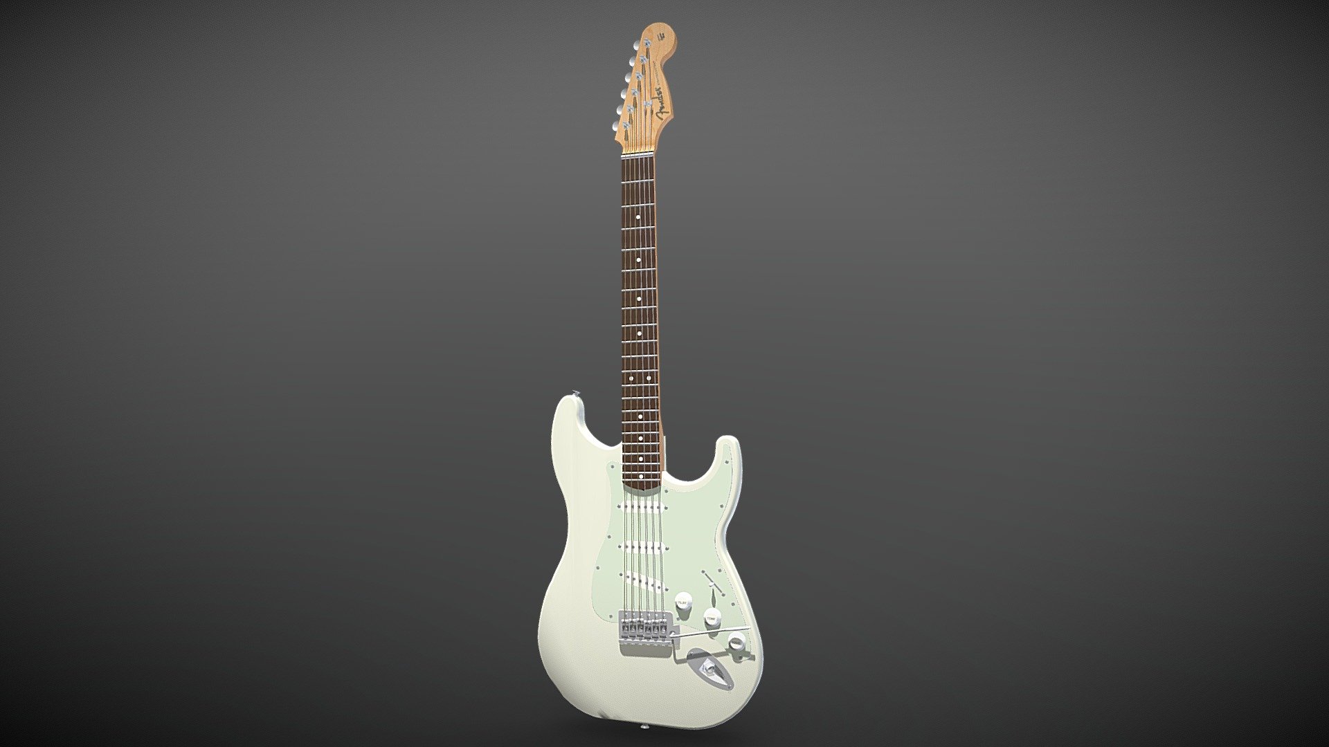 Fender Stratocaster Olympic White - 3D model by Rusted Moon (@rusted ...