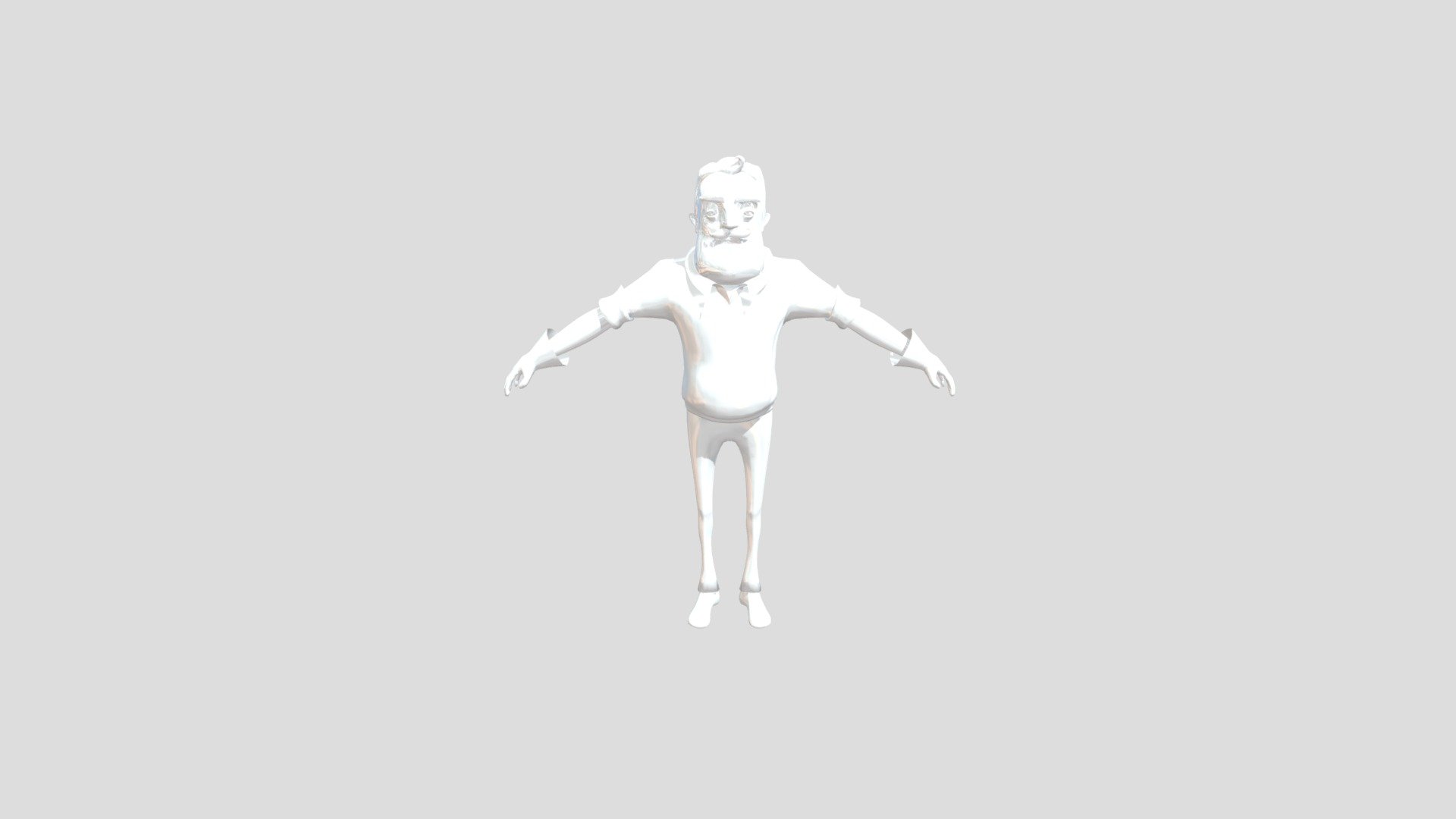 Hello neighbor white - 3D model by 8bitjamer [066d33b] - Sketchfab