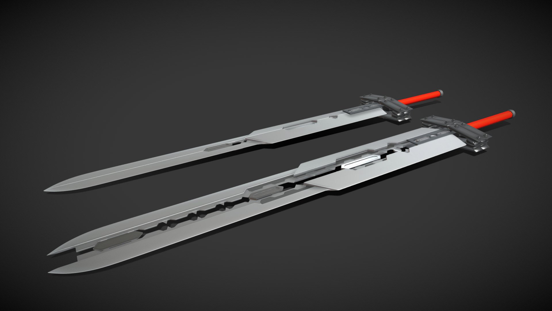 Cloud's Fusion Sword First Blade - Download Free 3D model by you4816 ...