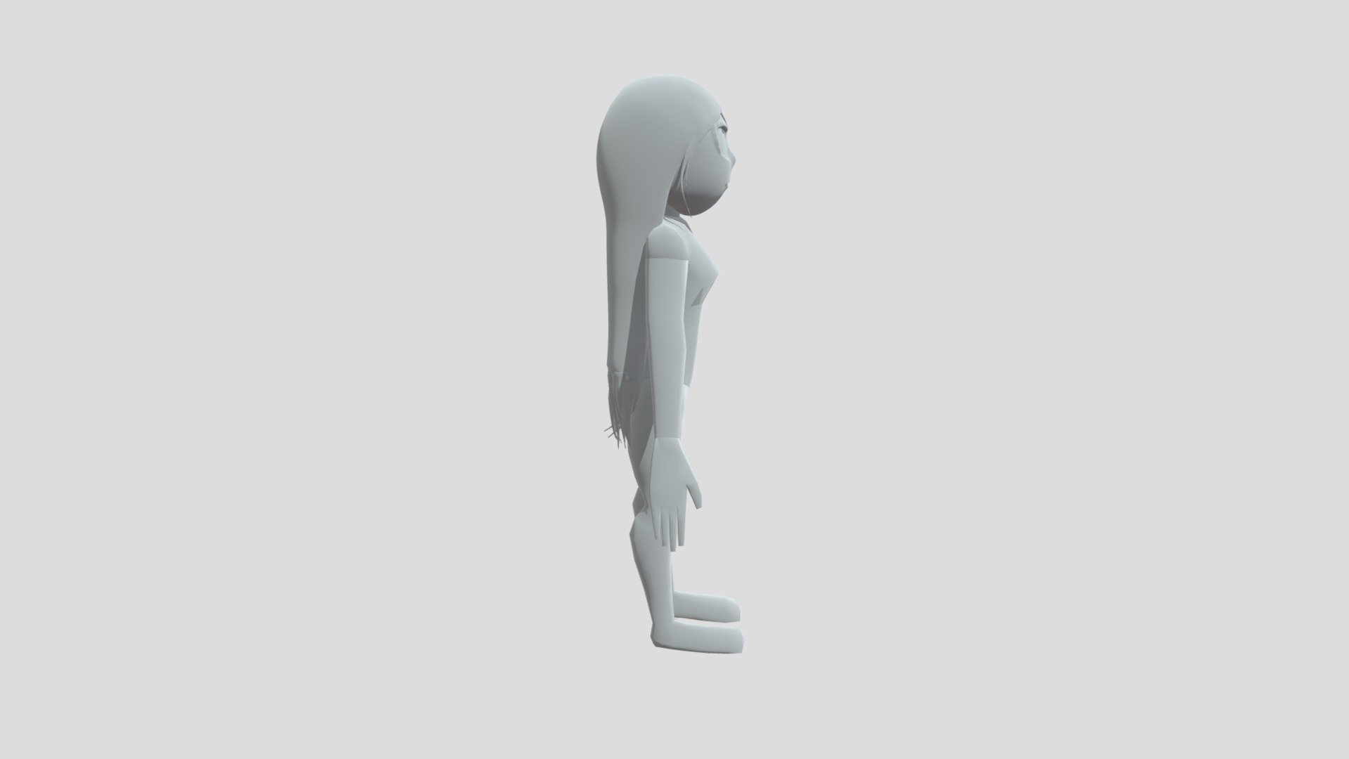 Chara (textureless) - 3D model by JustAnIrishNoob [066e4e0] - Sketchfab