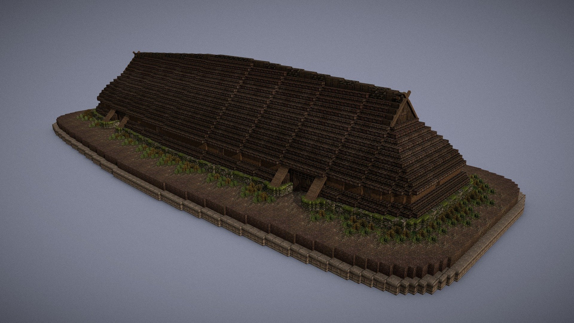 Viking Longhouse - Download Free 3D model by Juoda [066e617] - Sketchfab