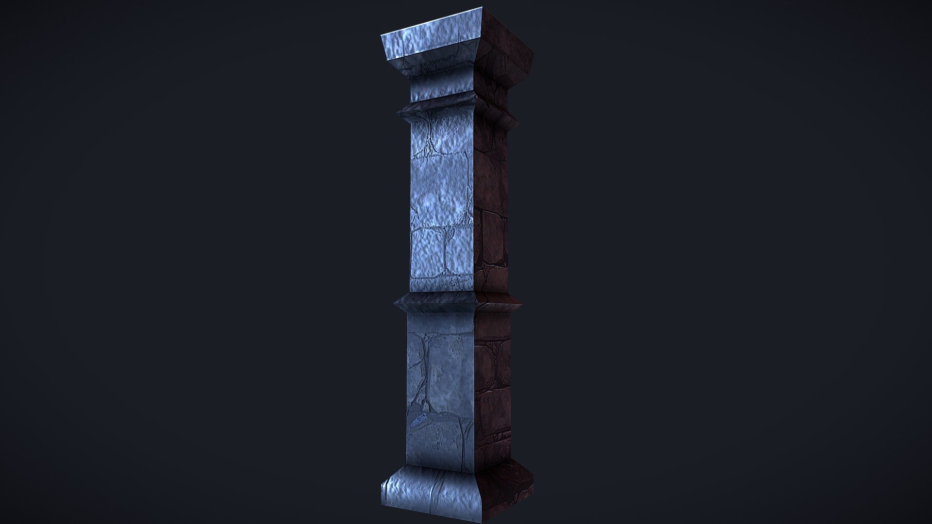 Weekly 40 - Low poly pillar - 3D model by RAINA3D [066f240] - Sketchfab