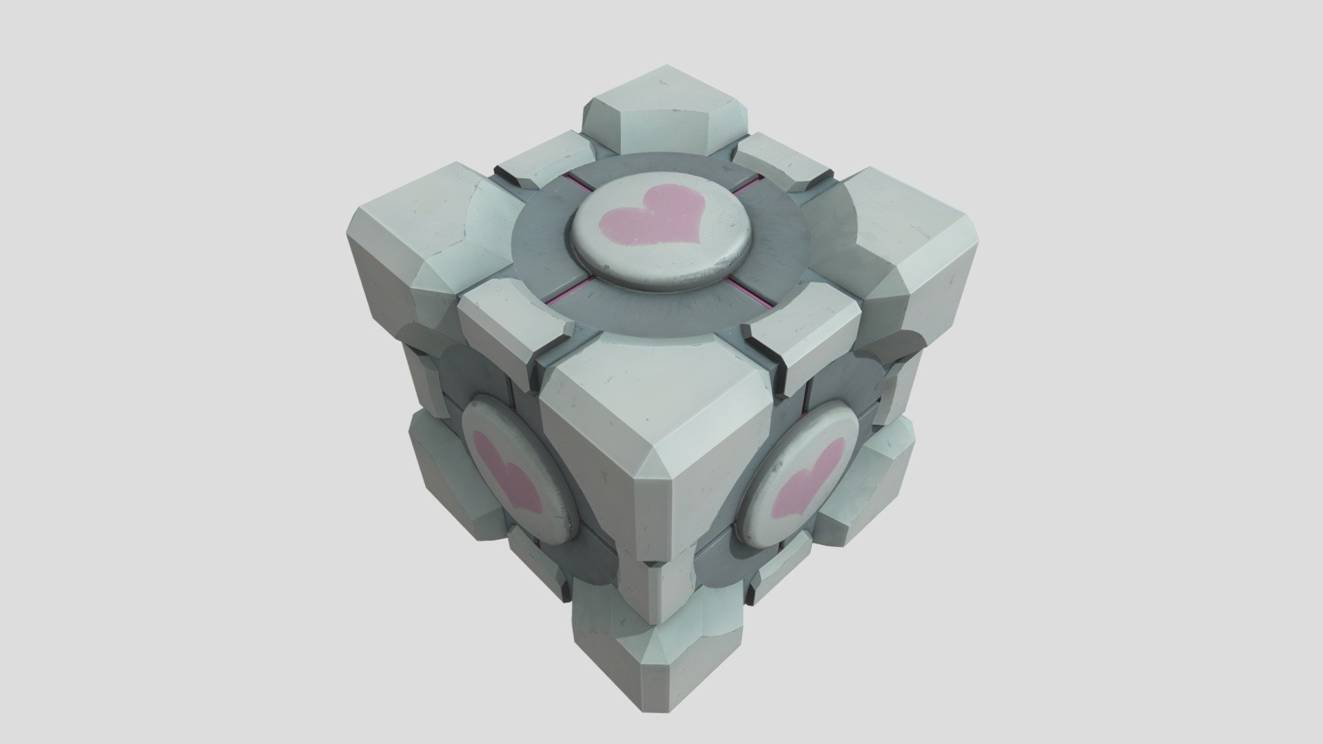 PC Computer - Portal - Cubes - 3D model by Octane reboot (@Redwthr ...