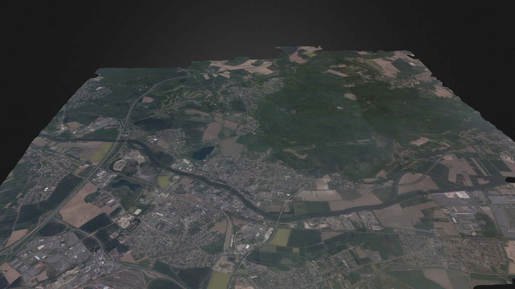 3D elevation models from IGN aerial pictures - A 3D model collection by ...