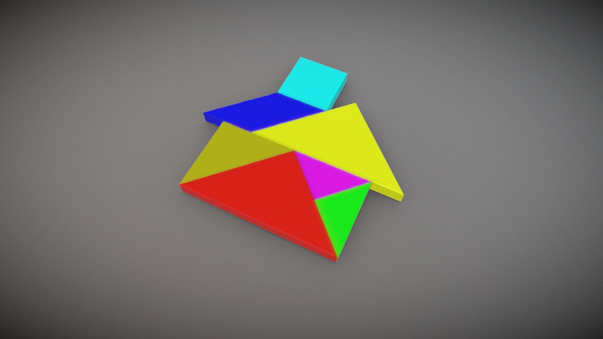 Tangram - Huis - 3D model by Stichting Consortium Beroepsonderwijs ...
