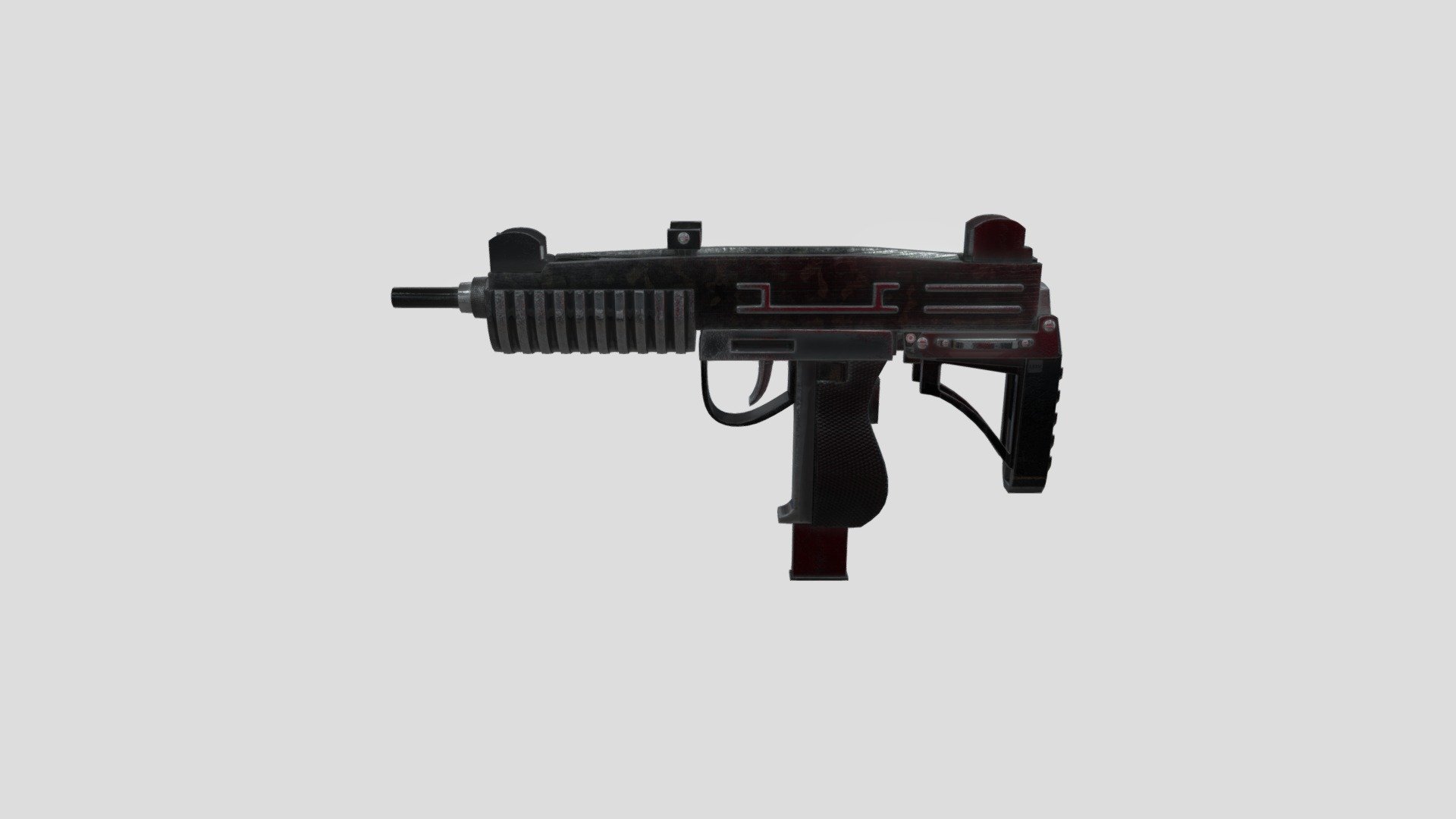 MiniMachineGun GameReady - 3D model by charith945 [0678570] - Sketchfab