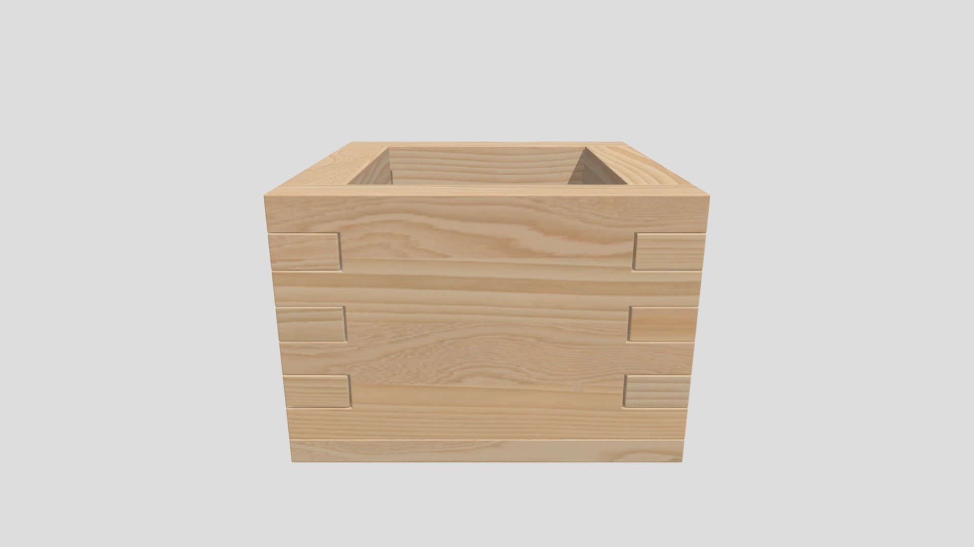Masu(Wood measure box) - Download Free 3D model by DiOMeta [0678ded ...