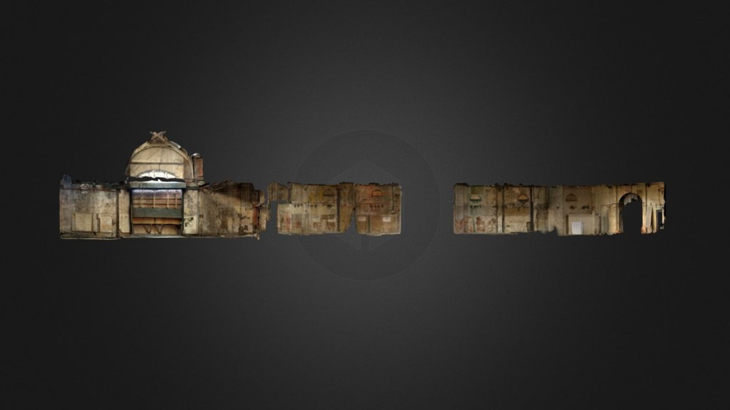 Smithfield Fish Market - SW interior - 3D model by DigVentures [067b448 ...
