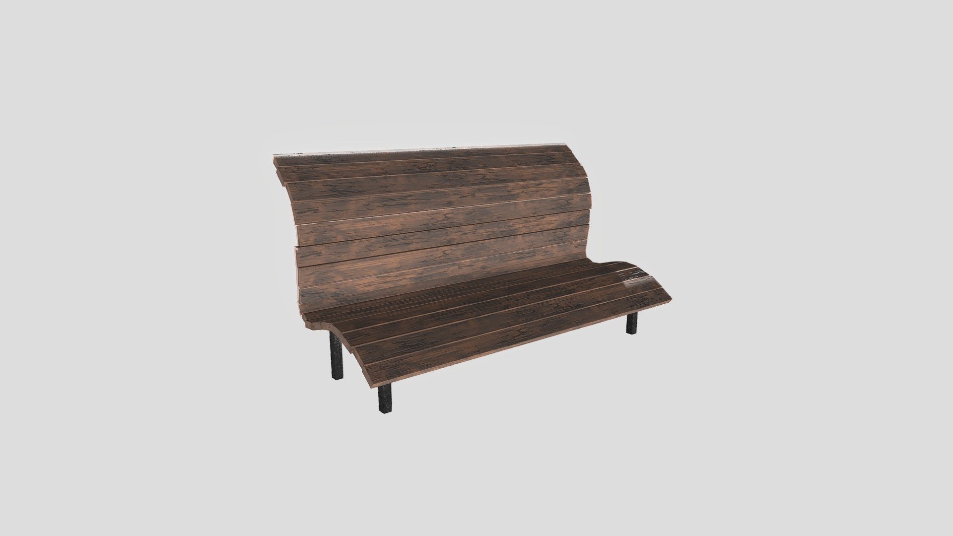 Wooden Bench low poly - Download Free 3D model by littlerookie95 ...