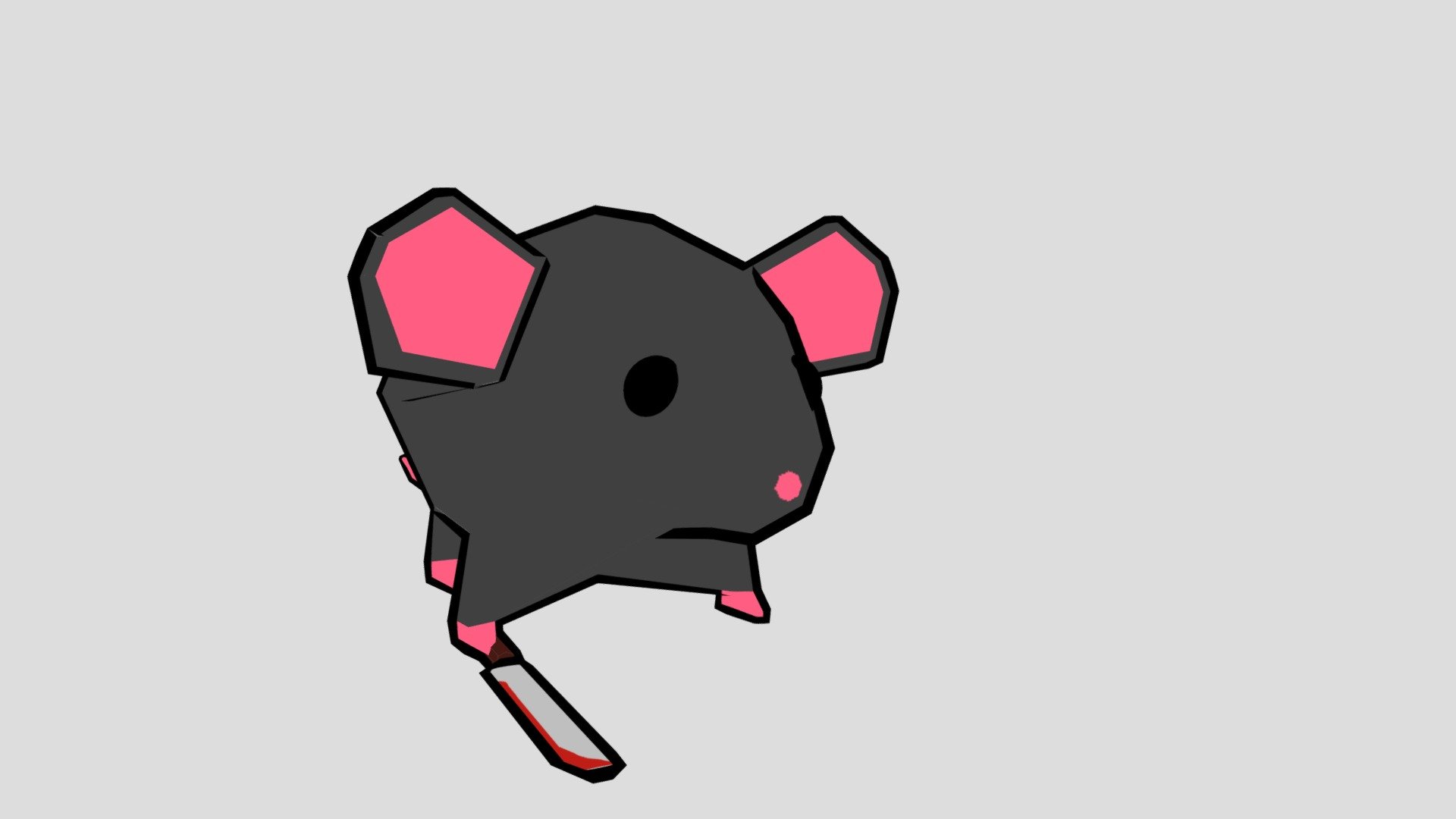 Machete Mouse - 3D model by chazzybara [067d187] - Sketchfab