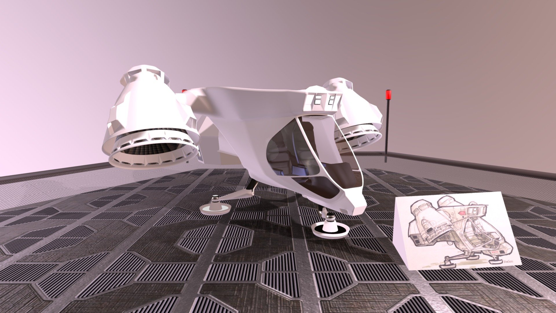 heli_jet_alien - 3D model by Pascal NICOLAS -> Kaidoo (@Kaidoo ...