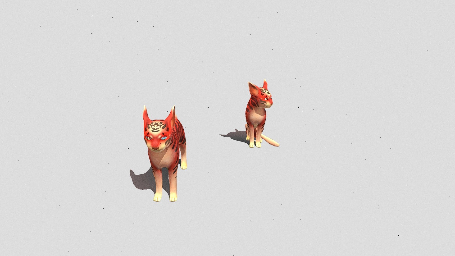 cat_posesit - 3D model by Magzavo (@annemaritoni) [067fe4e] - Sketchfab