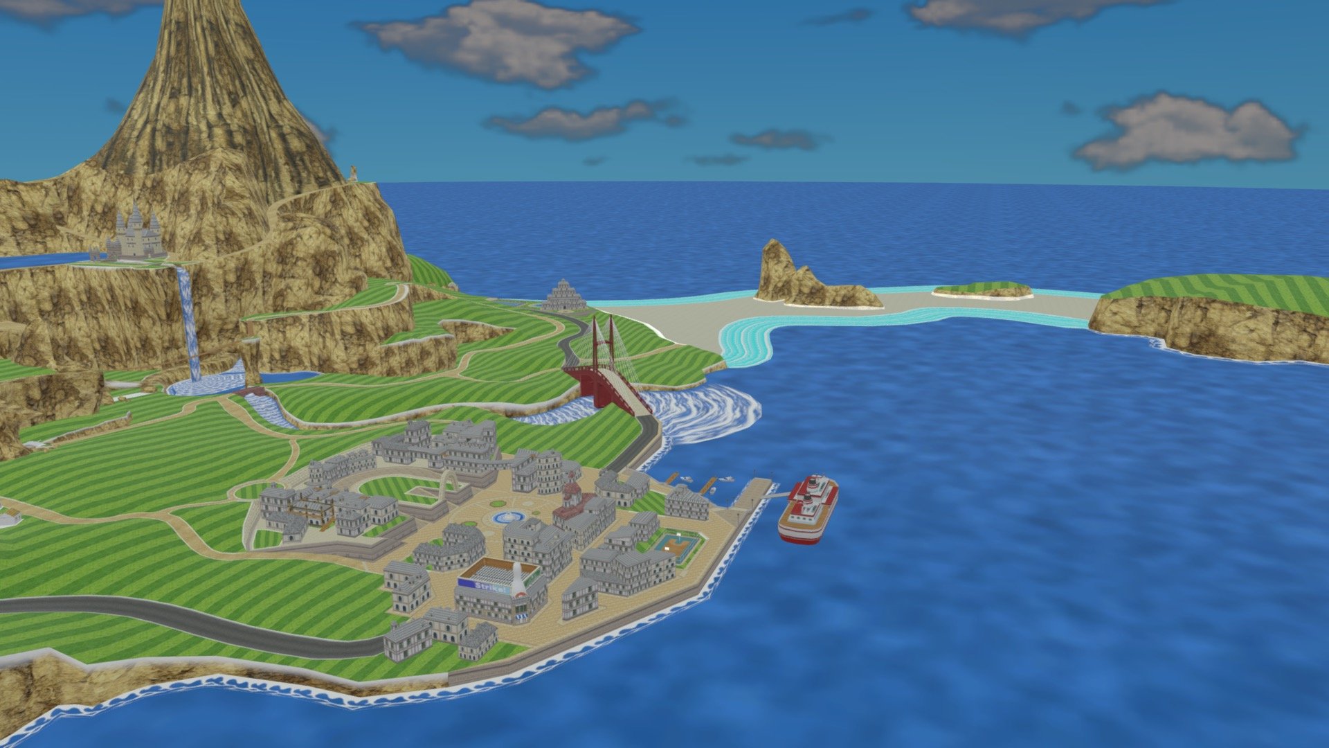 Wii - Wii Fit Plus - Jog Island Wuhu Island - Download Free 3D model by ...