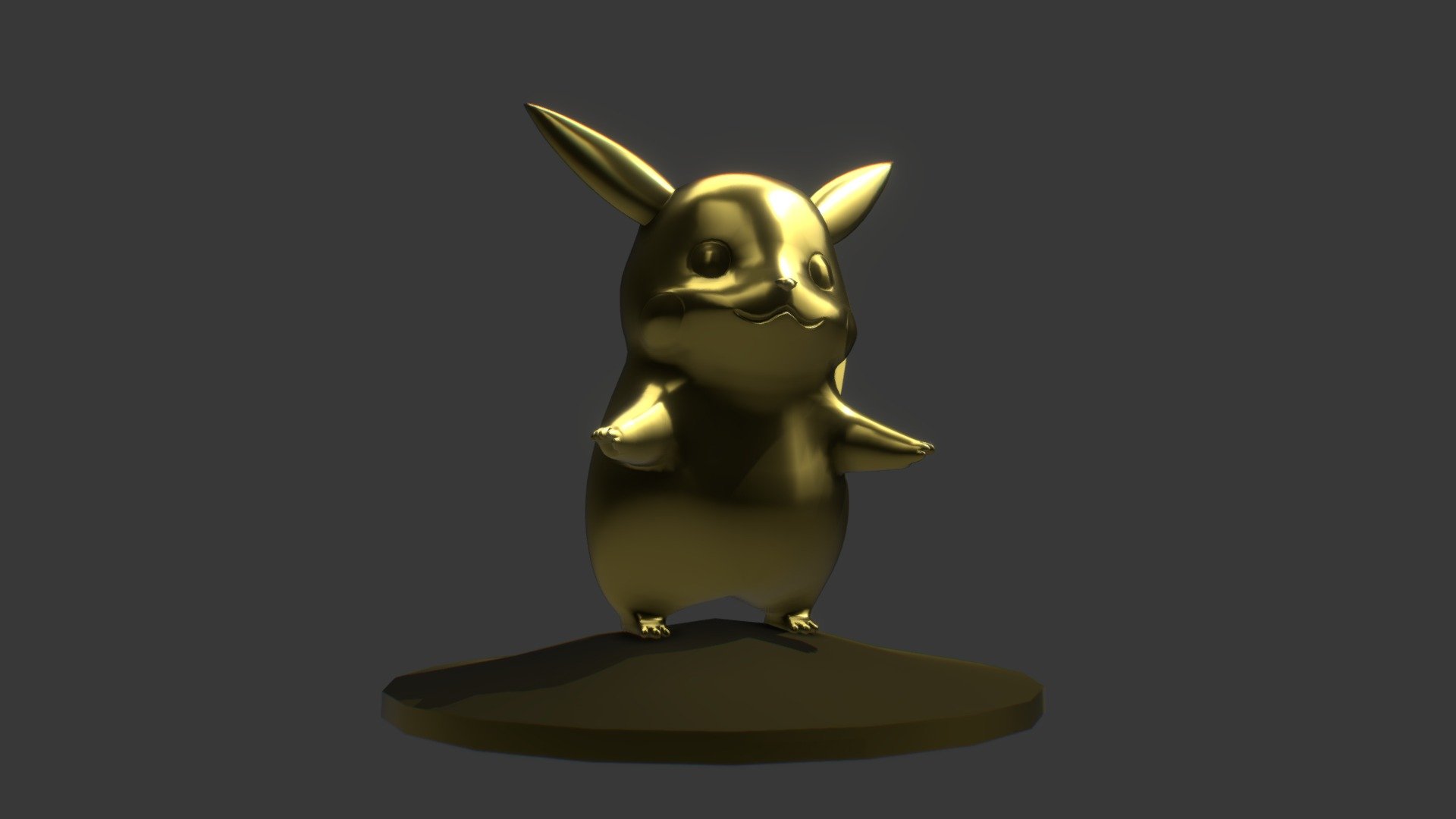 Pikachu Trophy - 3D model by Fernando Samaniego (@ElTopoSalvaje ...
