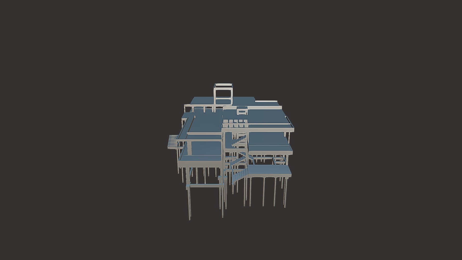 RES. CARLOS E LAURA- ESTRUTURA 3D - 3D model by CESAR MAYER (@cesarmayer) [0688d40] - Sketchfab