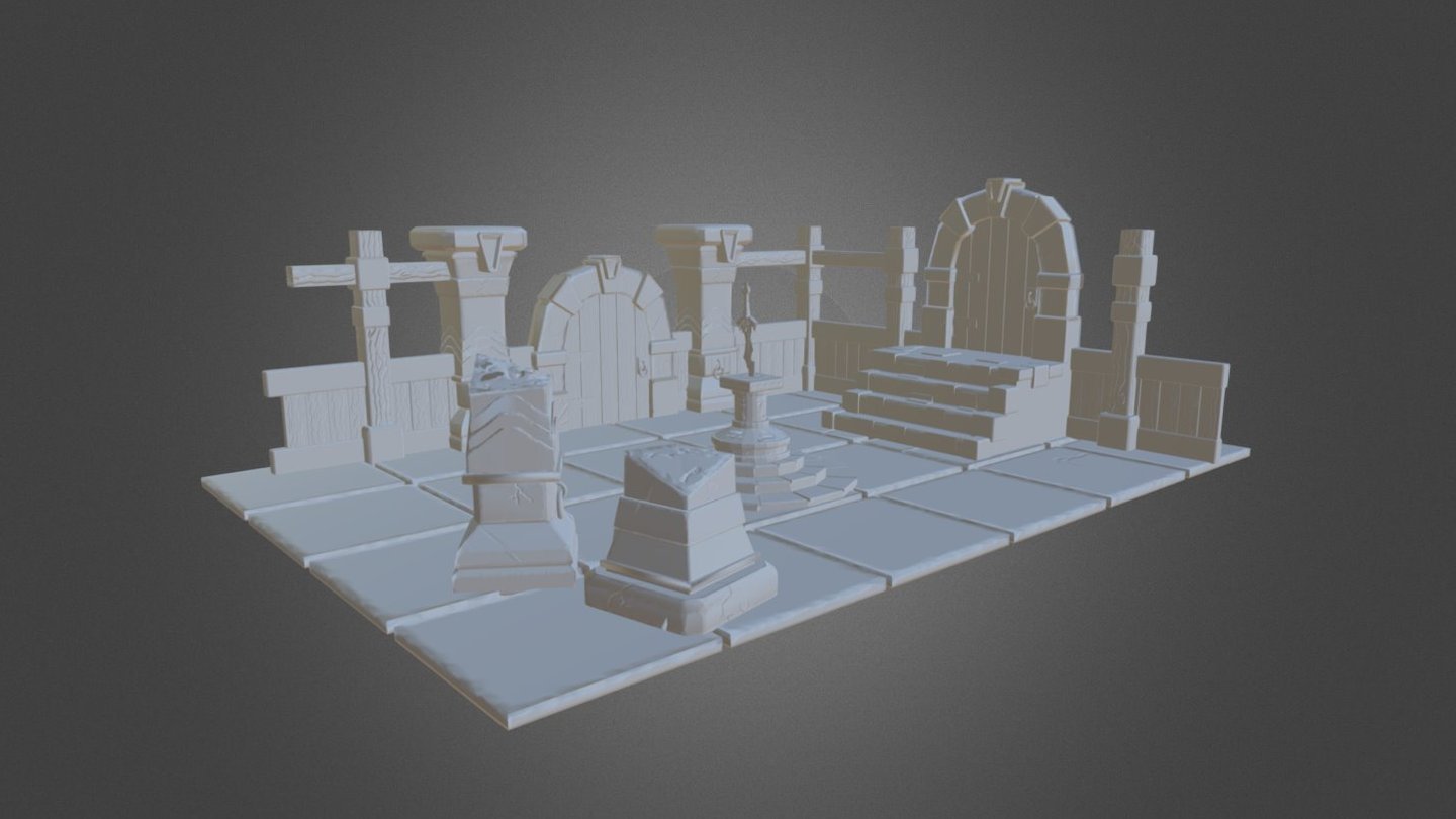 Dungeon - 3D model by johnhannon [068a4d1] - Sketchfab