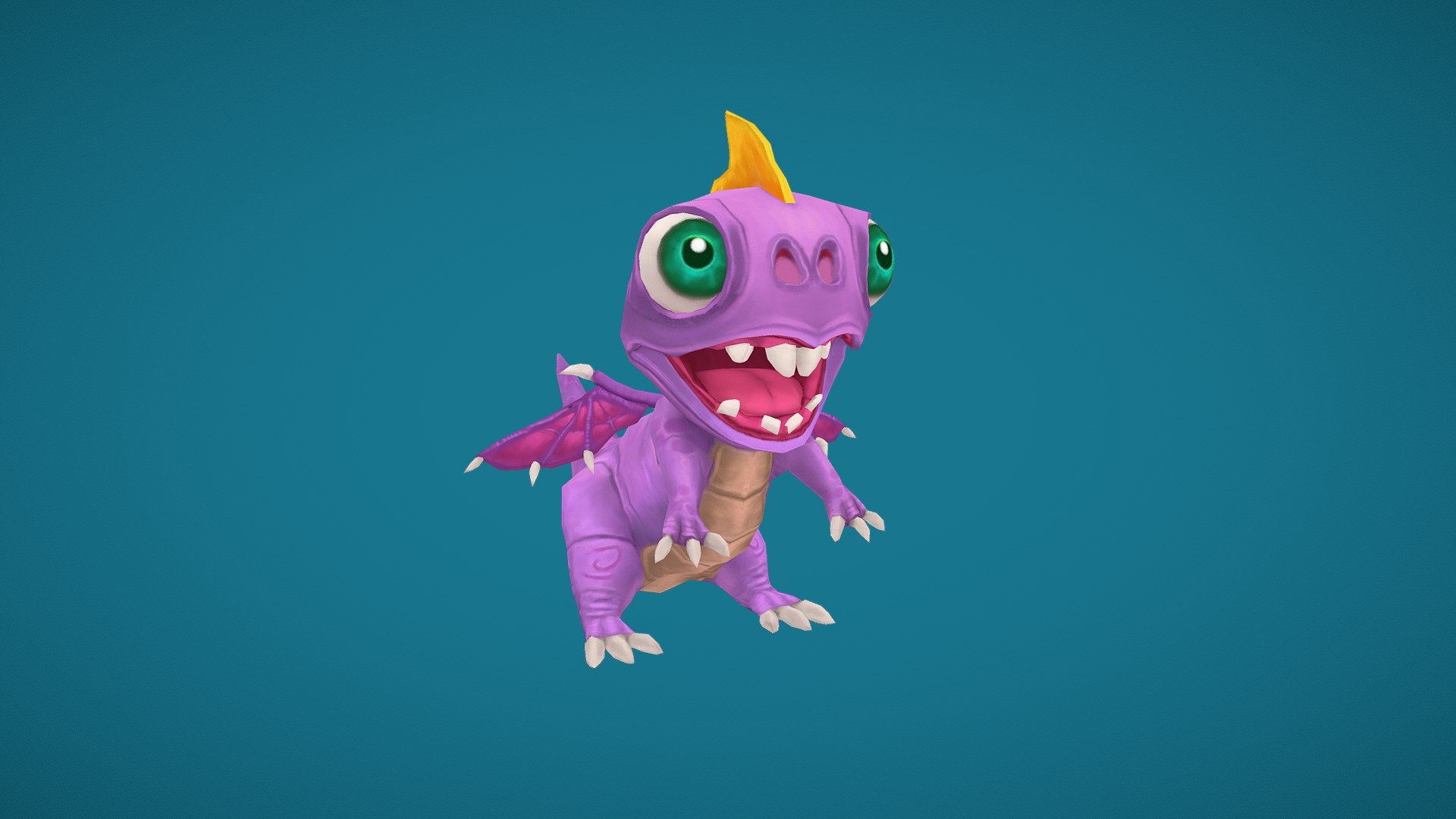 Baby Dragon - 3D model by Mateus Schwaab (@Mehrus) [068c186] - Sketchfab