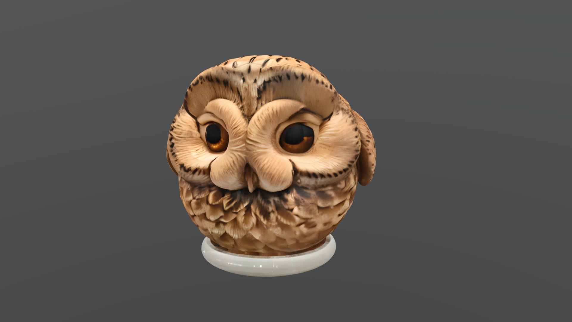 Wooden owl carving - 3D model by ShacharWeis [068ceb9] - Sketchfab