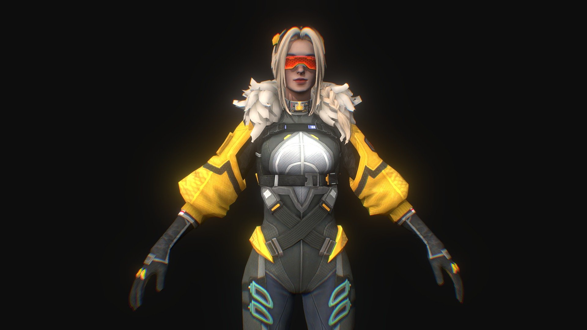 girl character | Emma (blood strike) - 3D model by sxnneh [068d3d4 ...