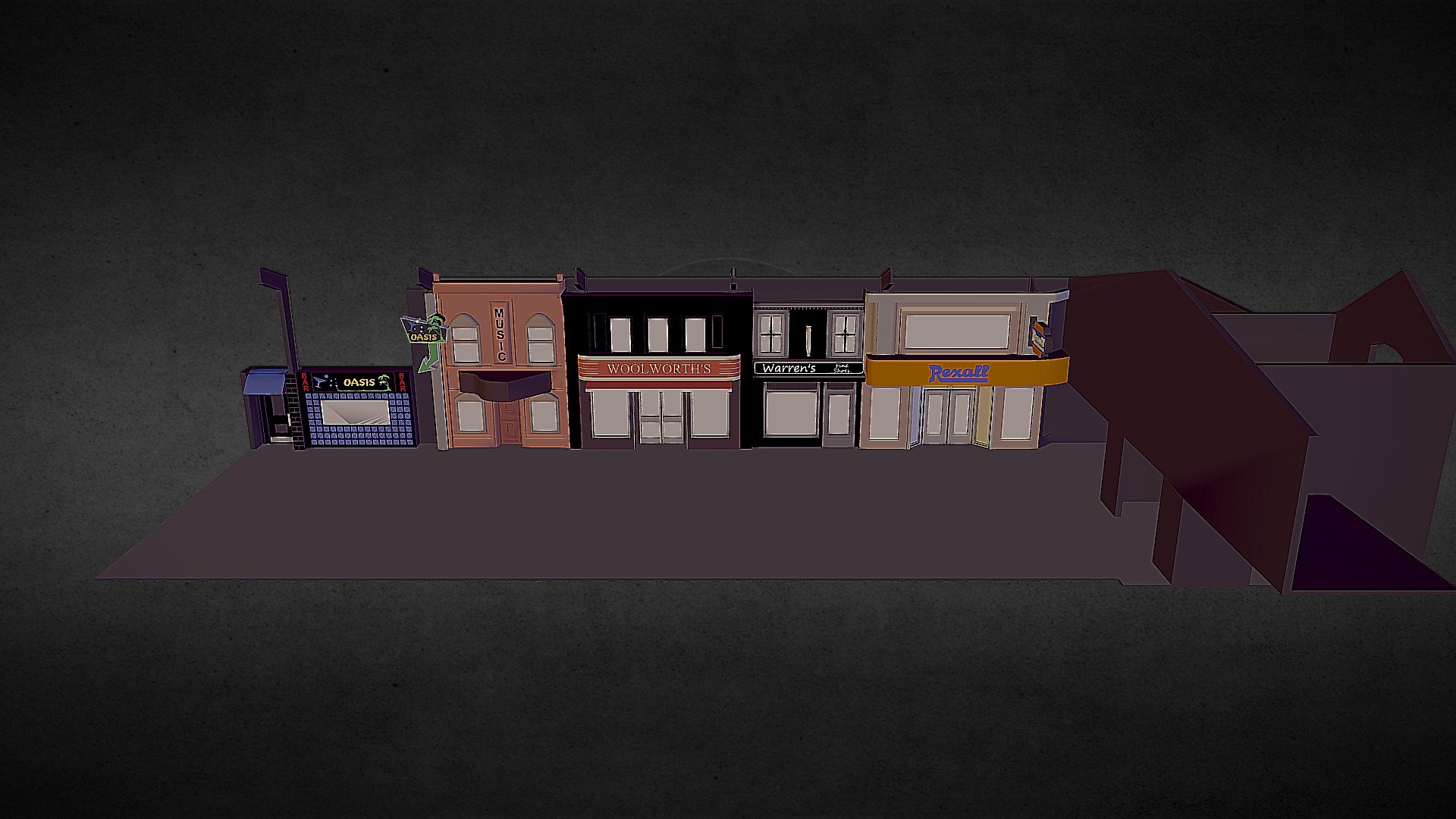 Main Street STL - 3D model by Kreashunz [068d796] - Sketchfab