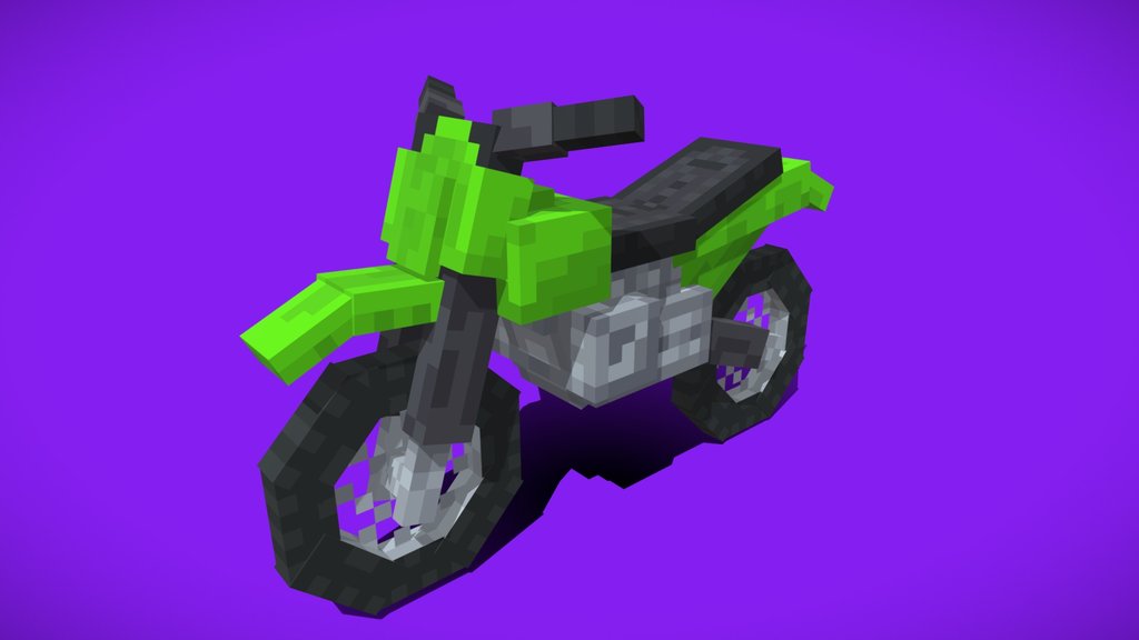 minecraft bike-motorbike - A 3D model collection by IamCobra_ - Sketchfab