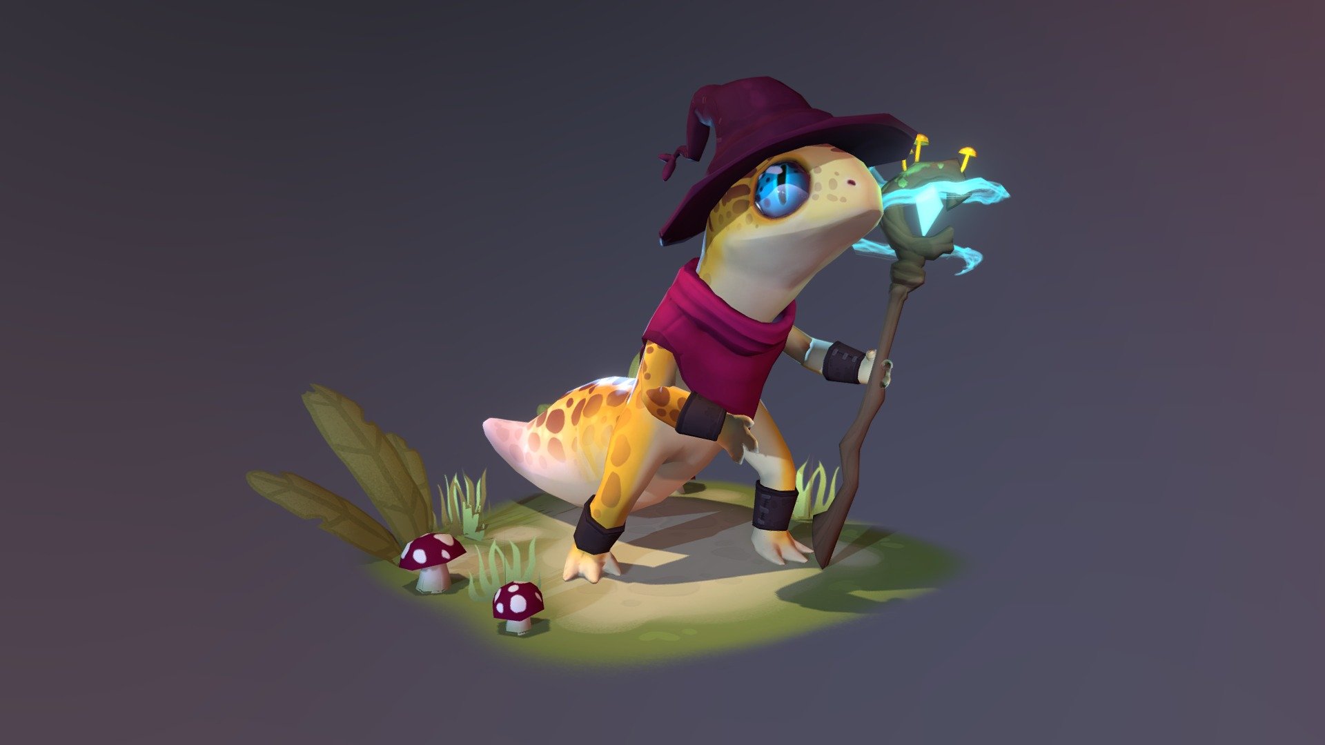 Wizard Lizard - 3D model by Kaye (@kaye-simonson) [068e931] - Sketchfab