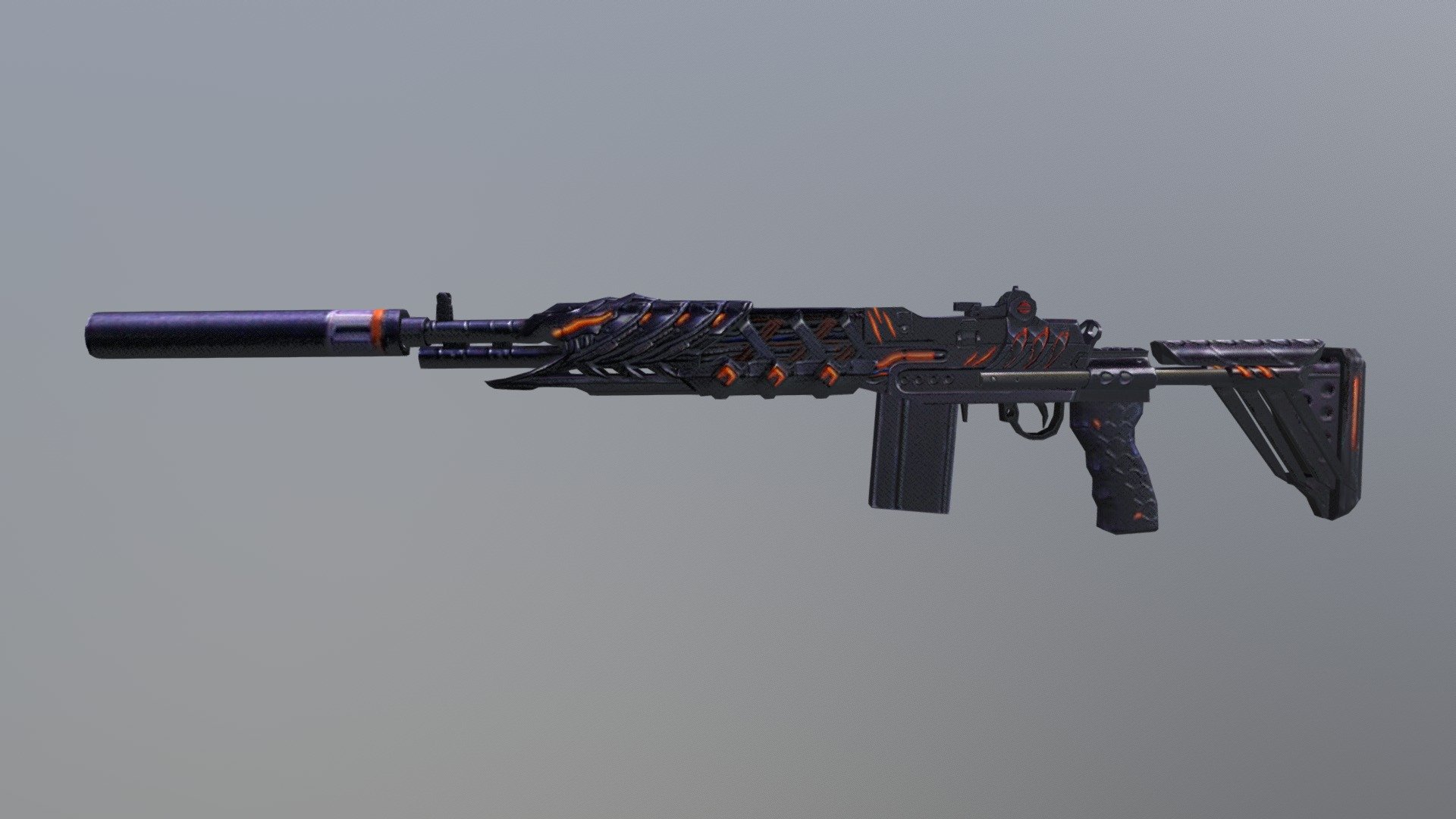 [CrossFire] M14EBR - Born Beast - 3D model by Peketo [068ea57] - Sketchfab