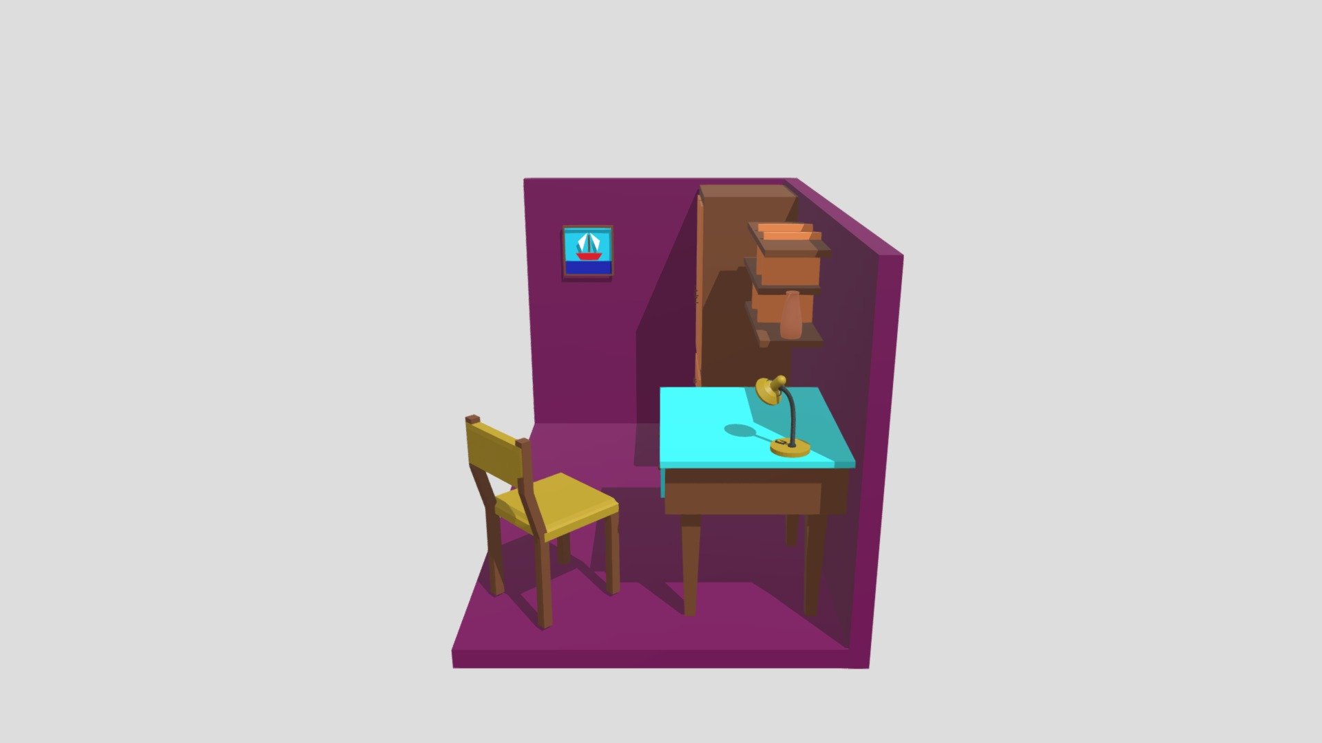 small room - Download Free 3D model by iwannachillll [068f872] - Sketchfab