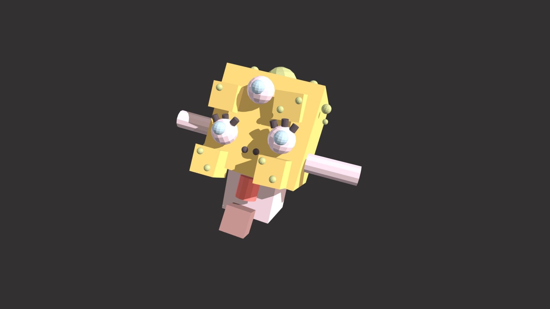 Demented SpongeBob - 3D model by creativityexplored [06923a3] - Sketchfab